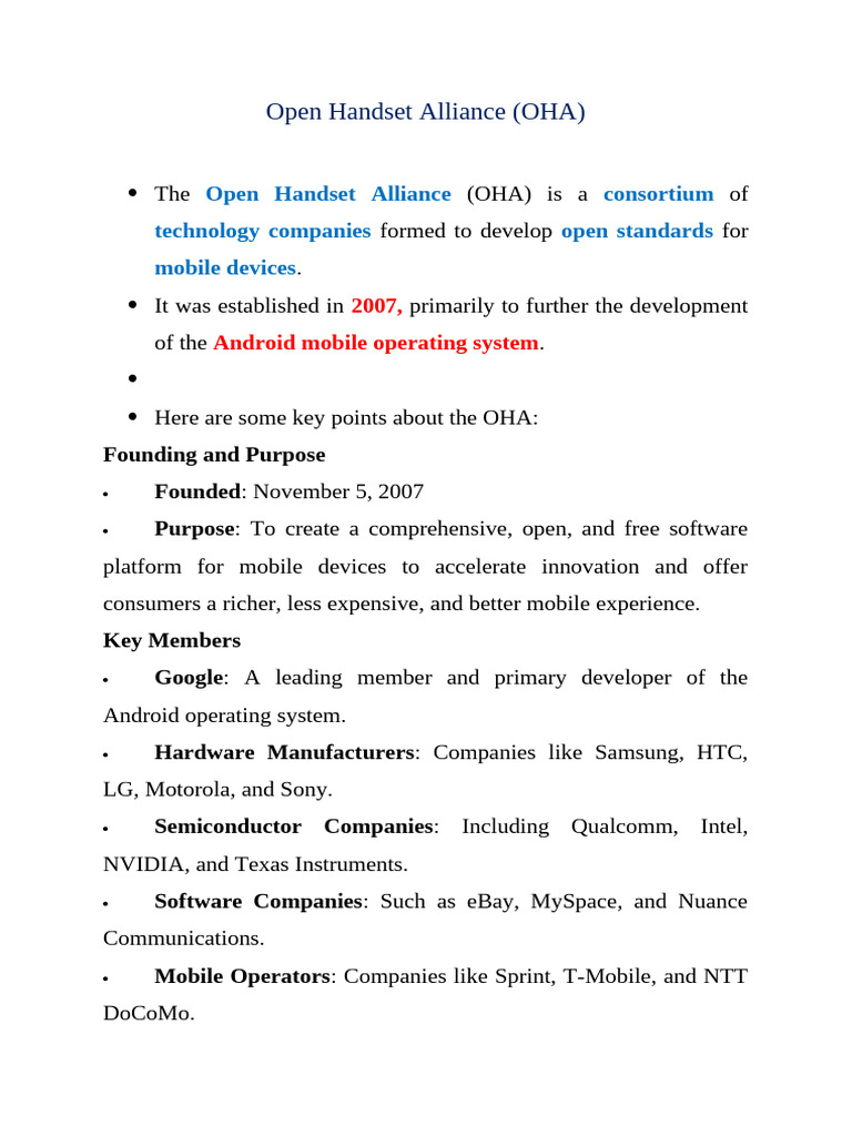 L4 Open Handset Alliance | PDF | Android (Operating System) | Smartphone L4 Open Handset Alliance | PDF | Android (Operating System) | Smartphone