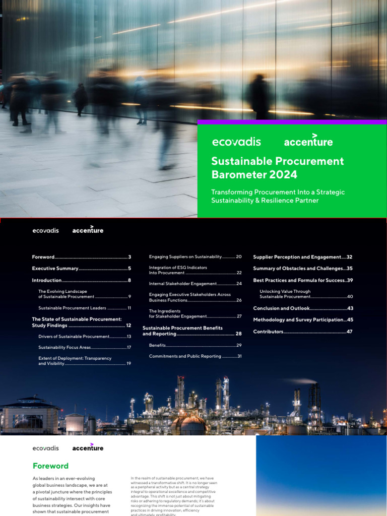 sustainable-procurement-barometer-2024 | PDF | Procurement | Supply Chain