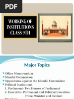 Class - 9 Civics Notes Chapter - 4 Working - of - Institutions | PDF ...
