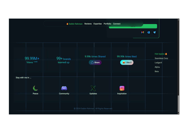 Footer portfolio | PDF