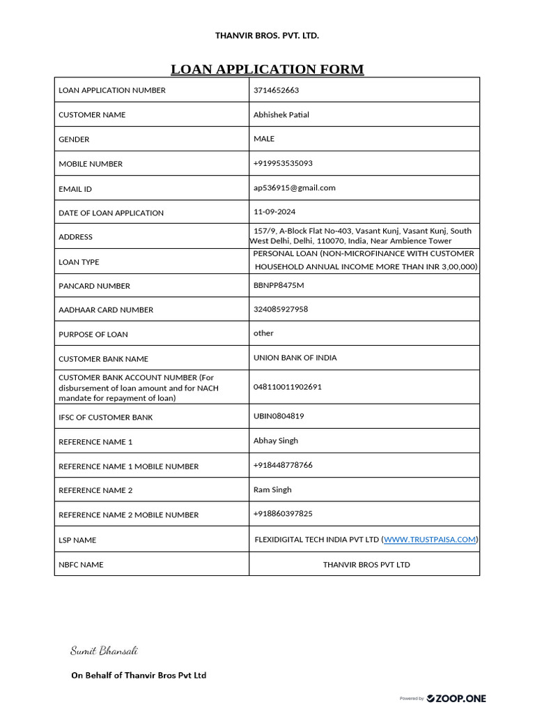 66e14f7c849a91a3b62e813f_signed | PDF | Loans | Interest