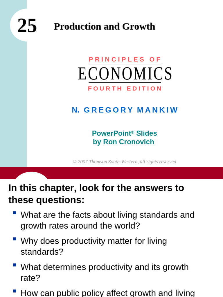 25 ProductionAndGrowth | PDF | Human Capital | Economic Growth