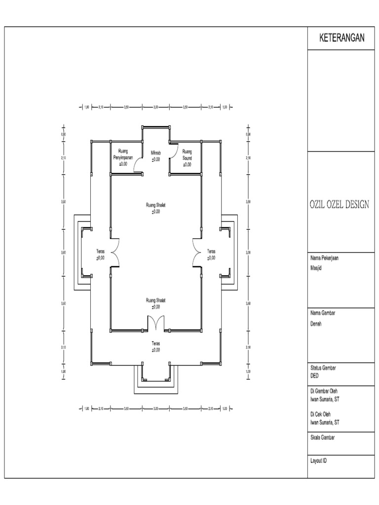 Denah Masjid Proyek | PDF
