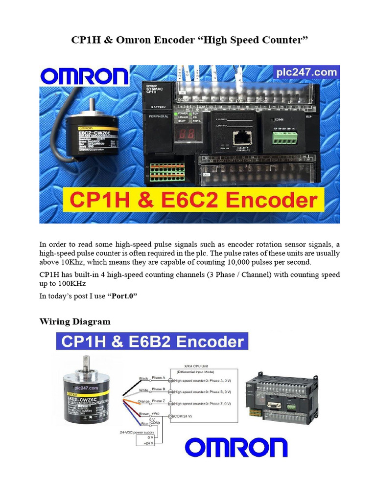 CP1H To Encoder | PDF