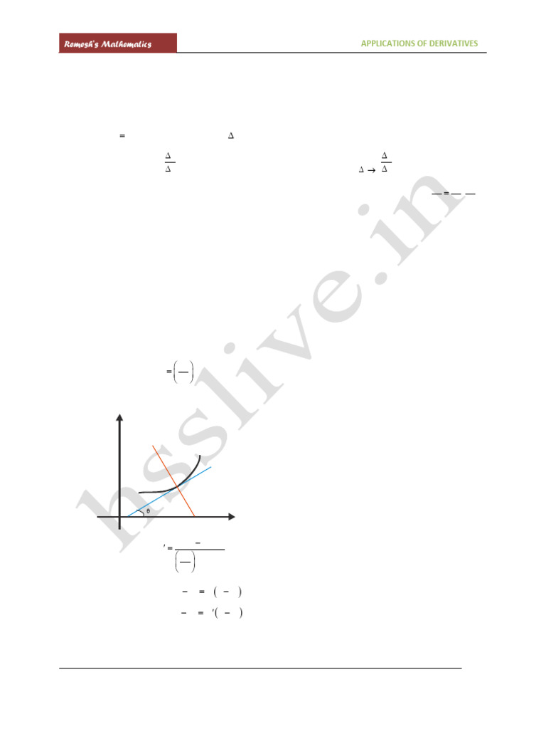 6_Applications of derivatives_hsslive | PDF | Derivative | Function (Mathematics)