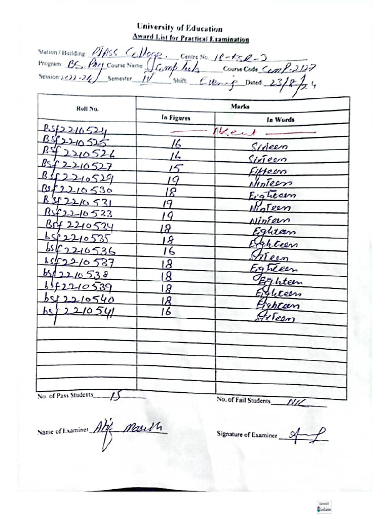 BS PHY (COMPUTING) | PDF