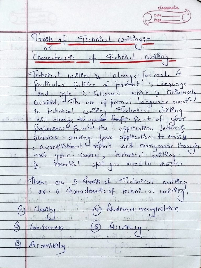 Technical Comm. Notes (Part-1) | PDF