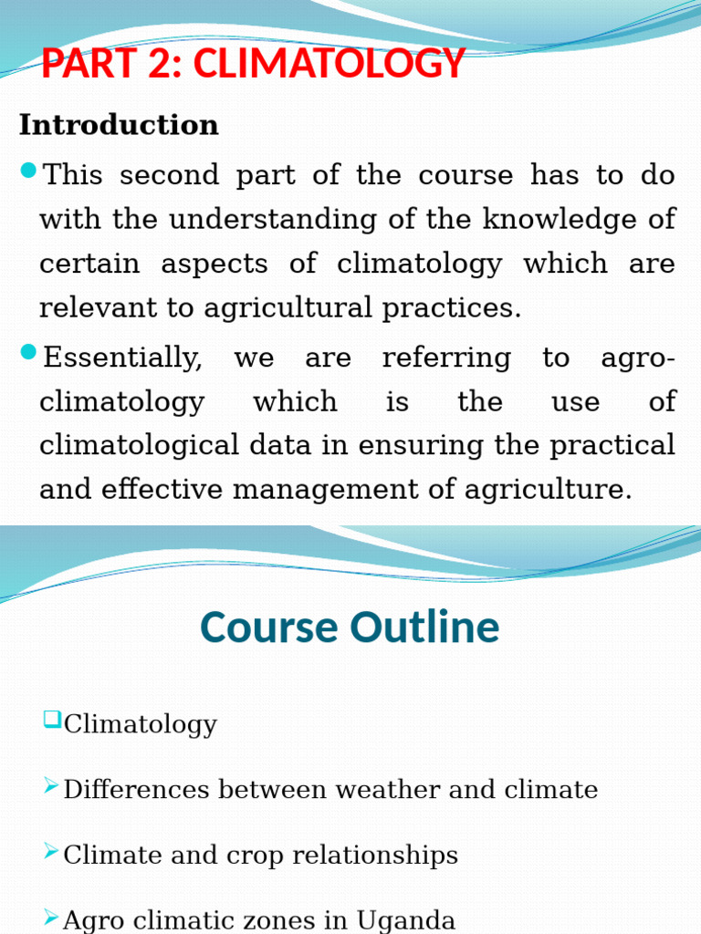 Lecture 1 Slides | PDF | Cloud | Climatology