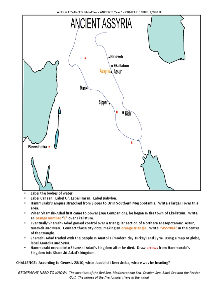 Week 6: Ancient Mesopotamia Geography | PDF