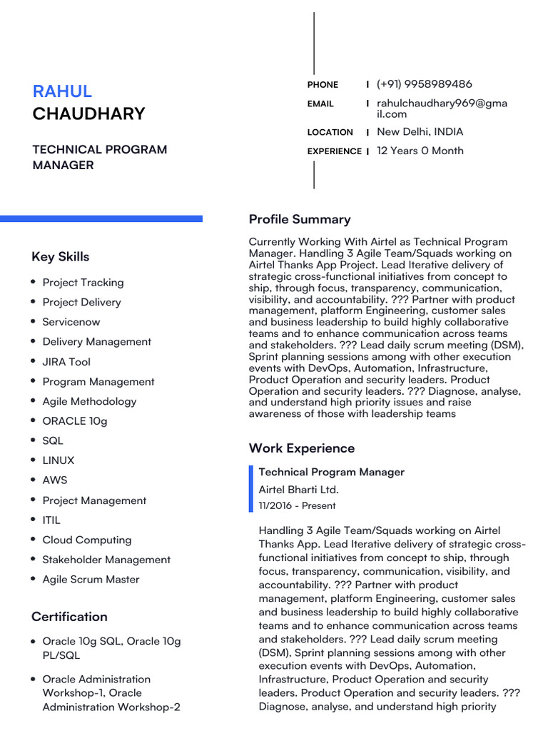Naukri Rahul Chaudhary | PDF | Agile Software Development | Scrum ...