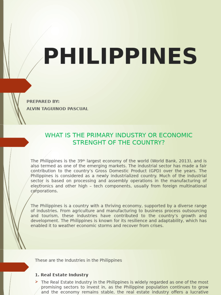 Presentation1 - Alvin | PDF | Philippines | Tourism