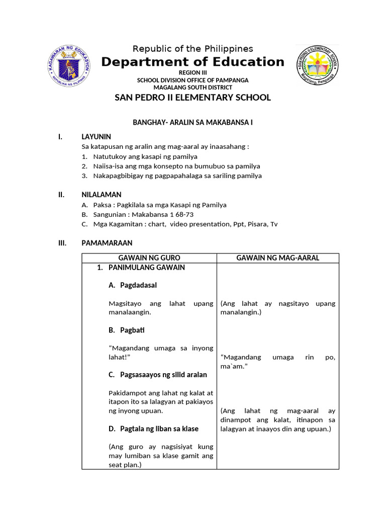 Makabansa 1 - DLP | PDF