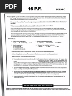 16PF Personality Assessment Report | PDF | Psychology | Psychological ...