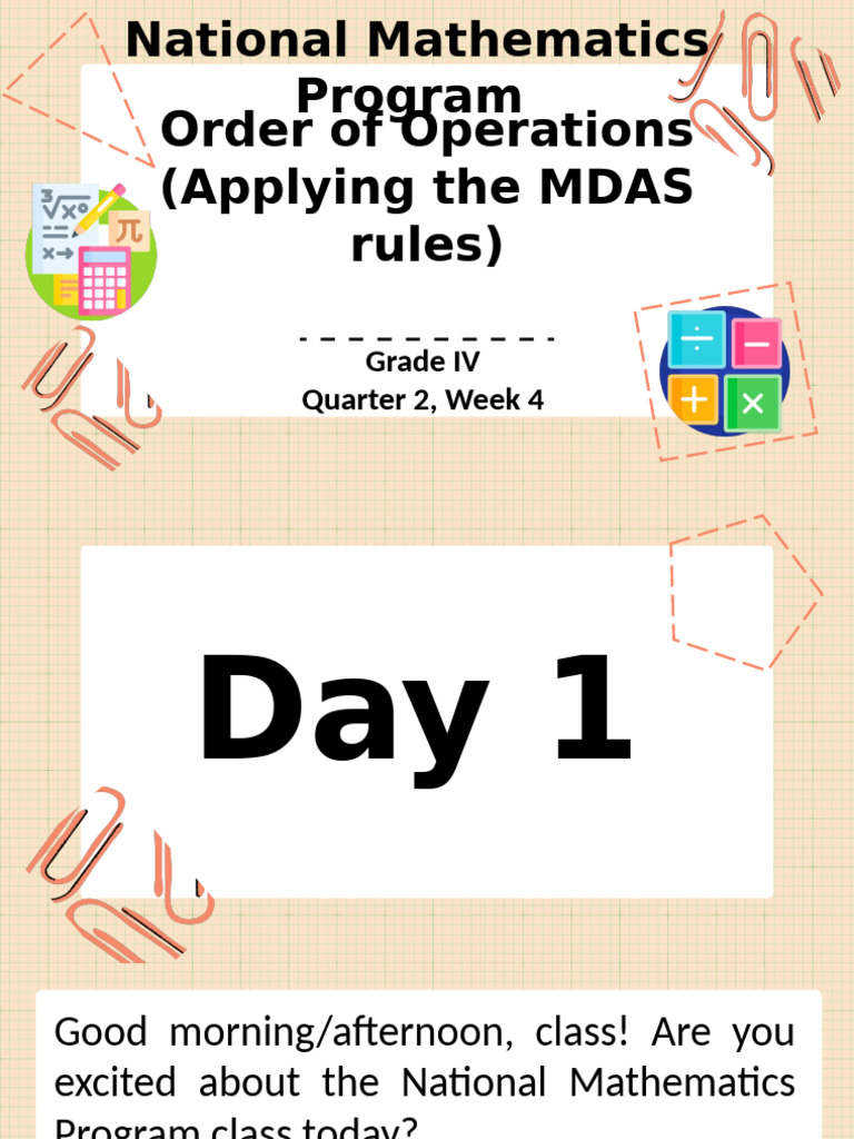 NMP Grade 4 Quarter 2, Week 4 | PDF | Mathematics