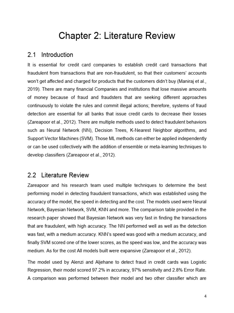 Credit Card Fruad Detection - Research Paper | PDF | Support Vector ...