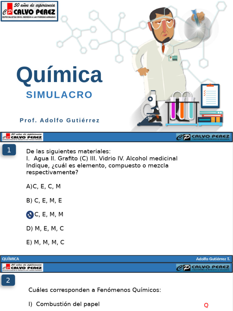 Simulacro III | PDF | Enlace iónico | Polaridad química