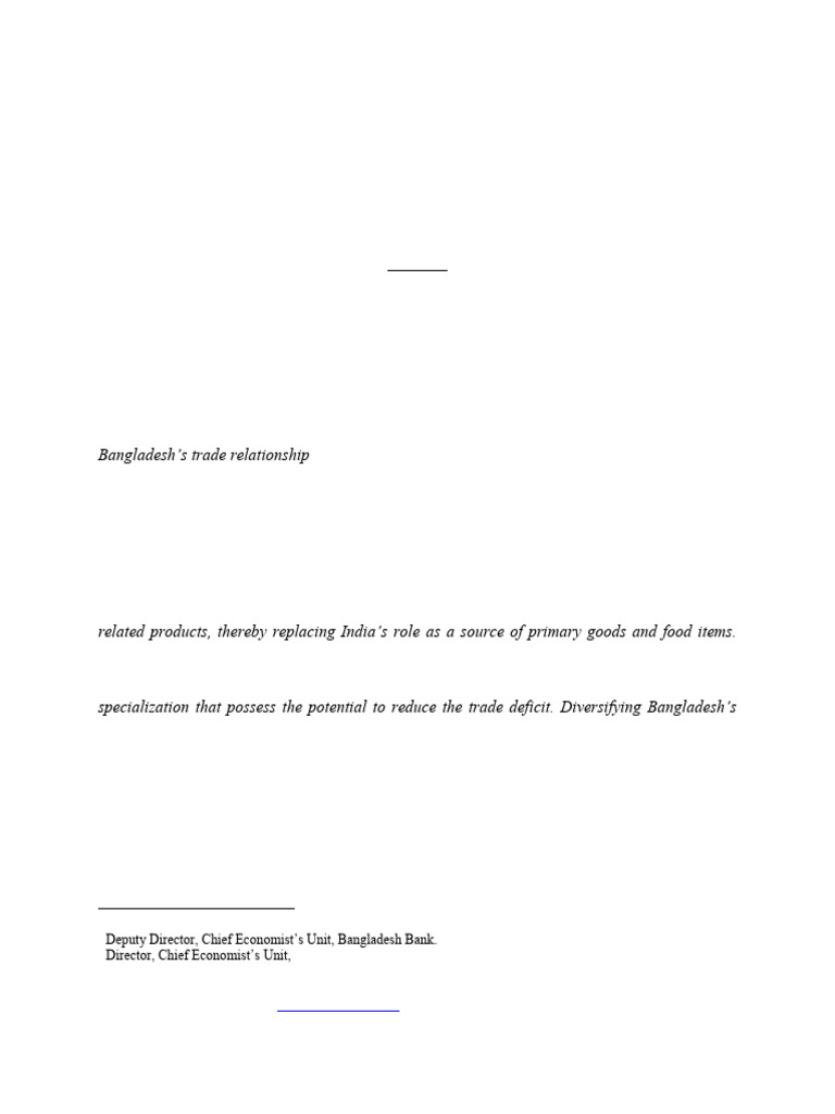 Bangladesh Trade Dynamics: India & China | PDF | Comparative Advantage ...
