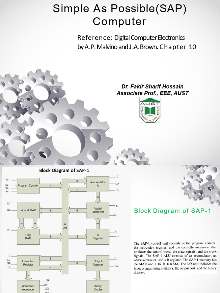2 Sap 1 Computer Architecture Pdf Assembly Language Computer