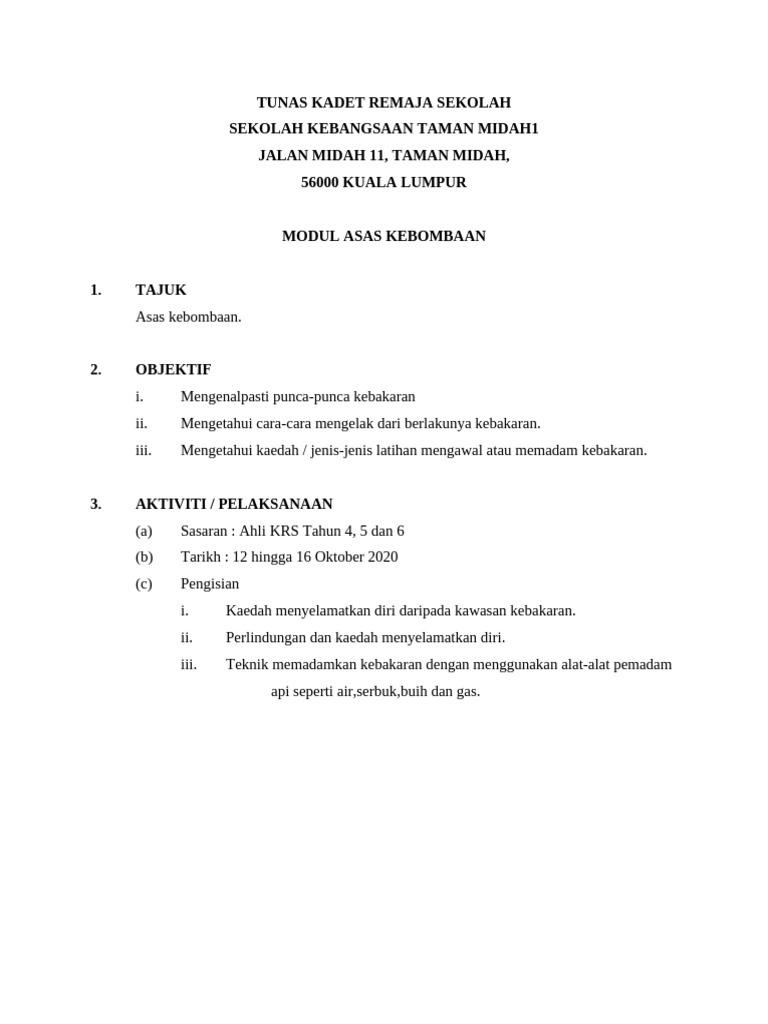 Modul Asas Kebombaan | PDF