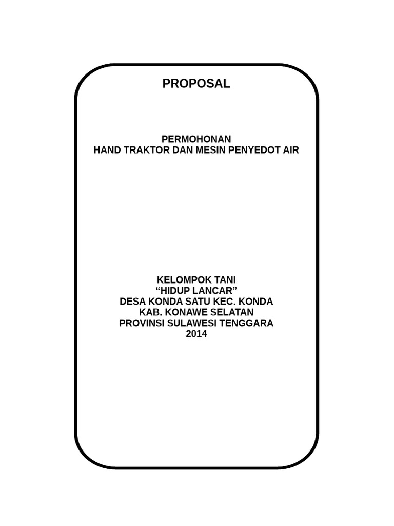 PROPOSAL PENGAJUAN HAND-cod - SCR | PDF | Sains & Matematika