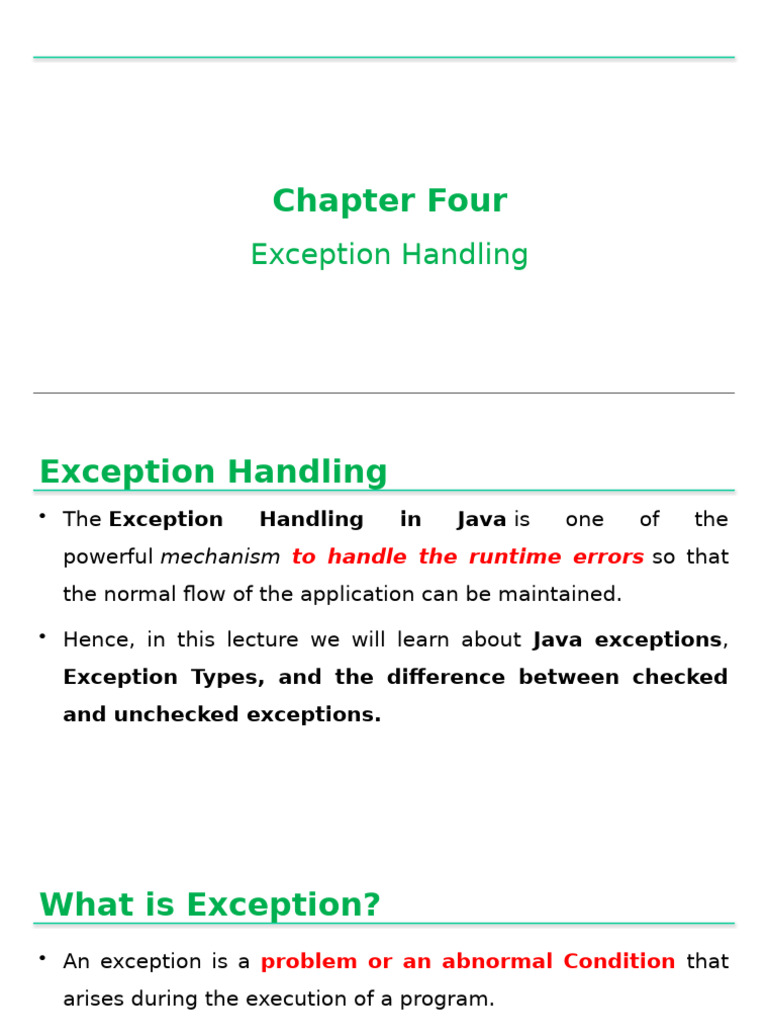 MZ Chapter - 4 and 5 - Exception Handling and Packages Oop | PDF | Method (Computer Programming ...