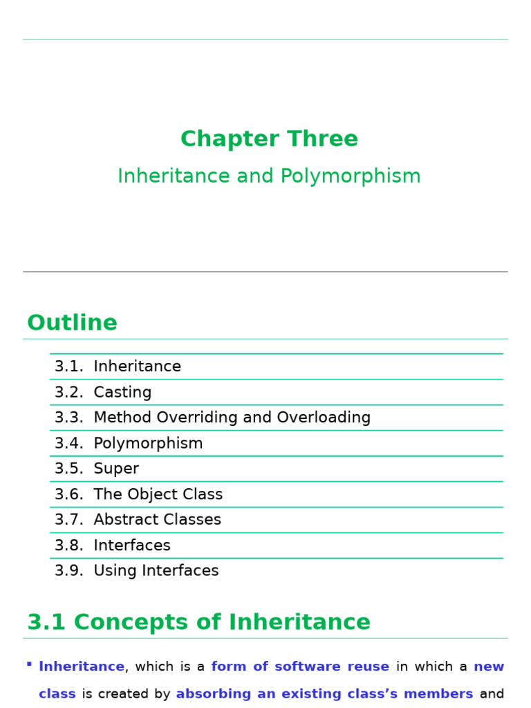 Mz Chapter - 3 - Inheritance and Polymorphismpart Full Oop | PDF ... Mz Chapter - 3 - Inheritance and Polymorphismpart Full Oop | PDF ...