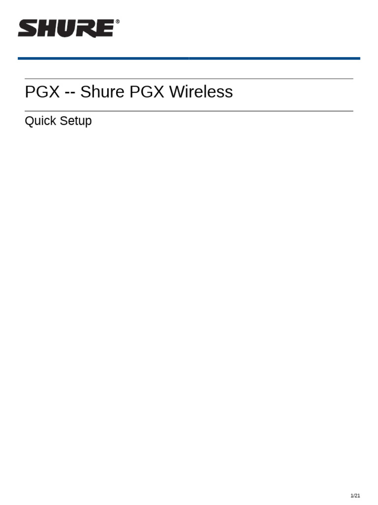 PGX_guide_en-US | PDF | Microphone | Electromagnetic Interference
