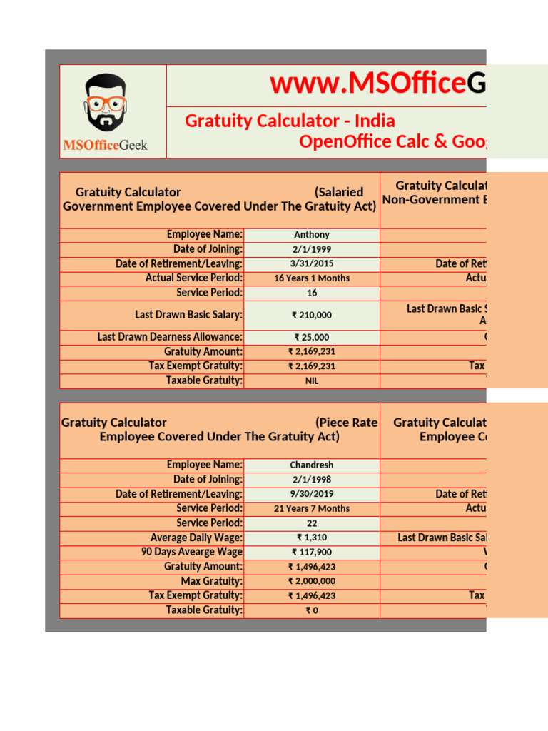 Gratuity Calculation Guide for India | PDF | Gratuity | Salary