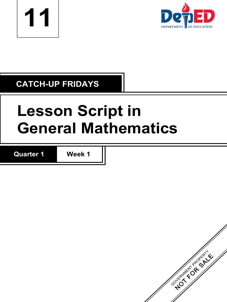 CO 2024 LS G11 CUF GenMath H W1 - RTP | PDF | Function (Mathematics ...