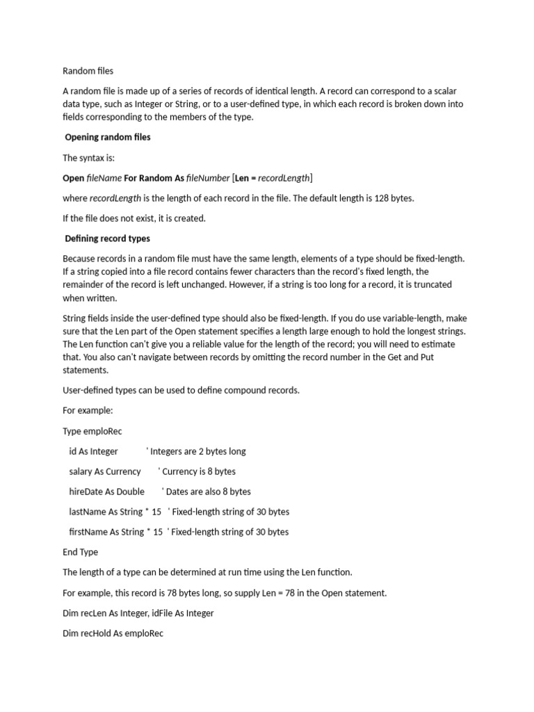 Random Files Pdf String Computer Science Computer File