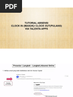 Absensi Dan Langkah Pengajuan Pada Aplikasi Talenta.v5 | PDF