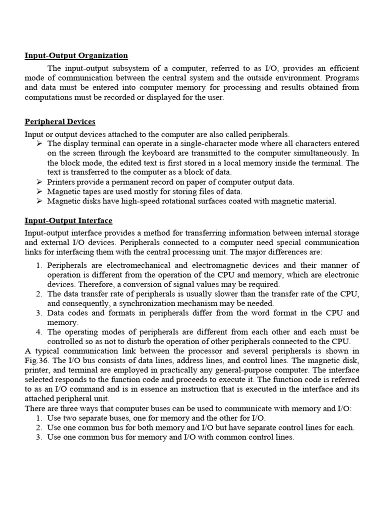 unit5 | PDF | Input/Output | Computer Data Storage