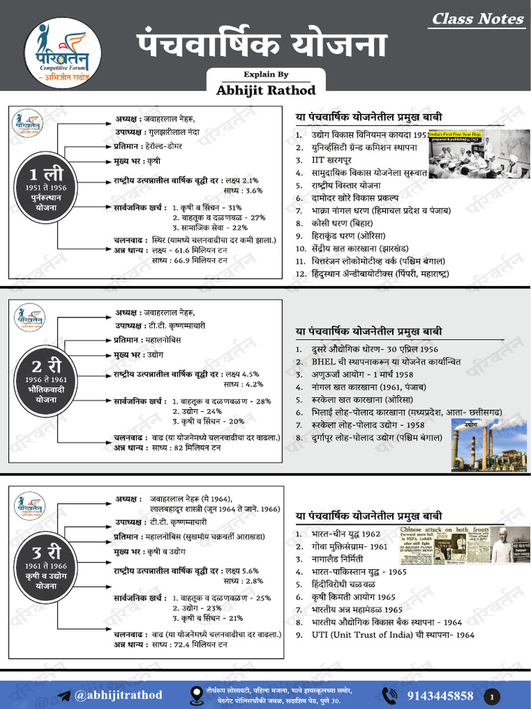 5 Year Plan 1 To 12 | PDF
