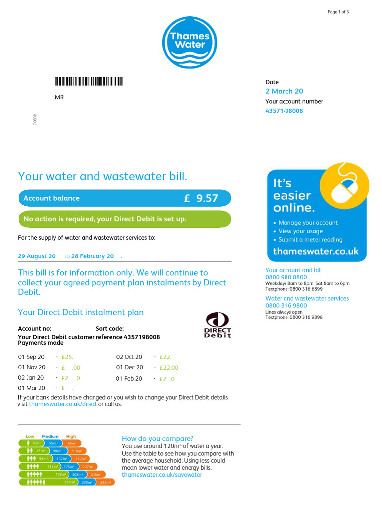 david_salt_water_bill | PDF | Financial Services | Payments