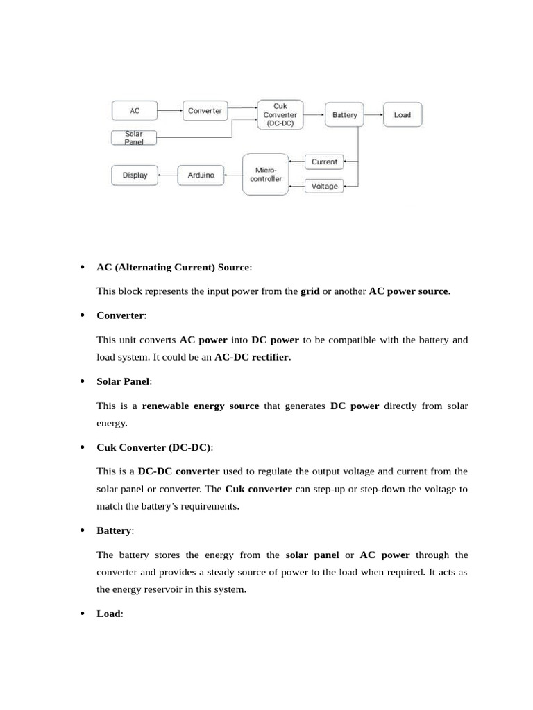 Block Diagram Explantion | PDF | Electric Power | Direct Current