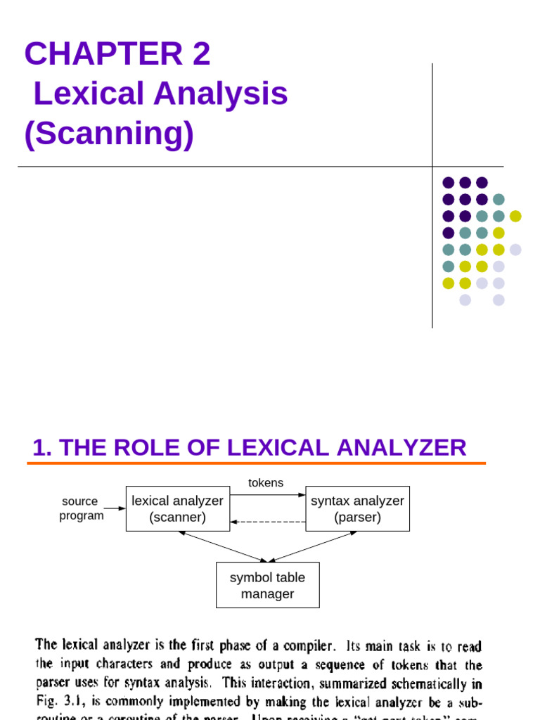 Lexical Analysis | PDF | Computing | Linguistics Lexical Analysis | PDF | Computing | Linguistics
