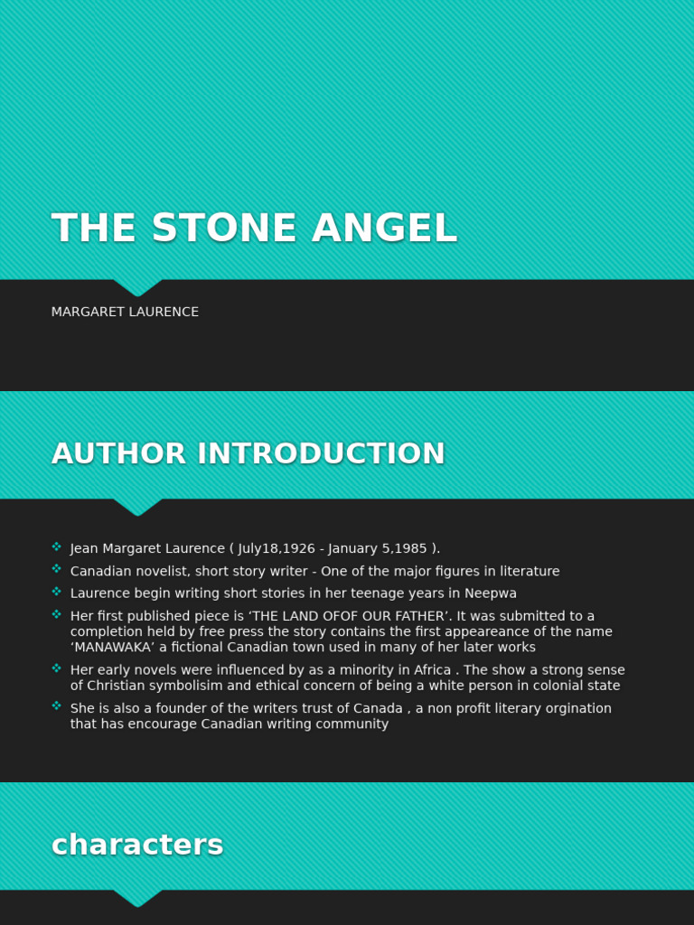 Stone Angel by Margaret Laurence | PDF