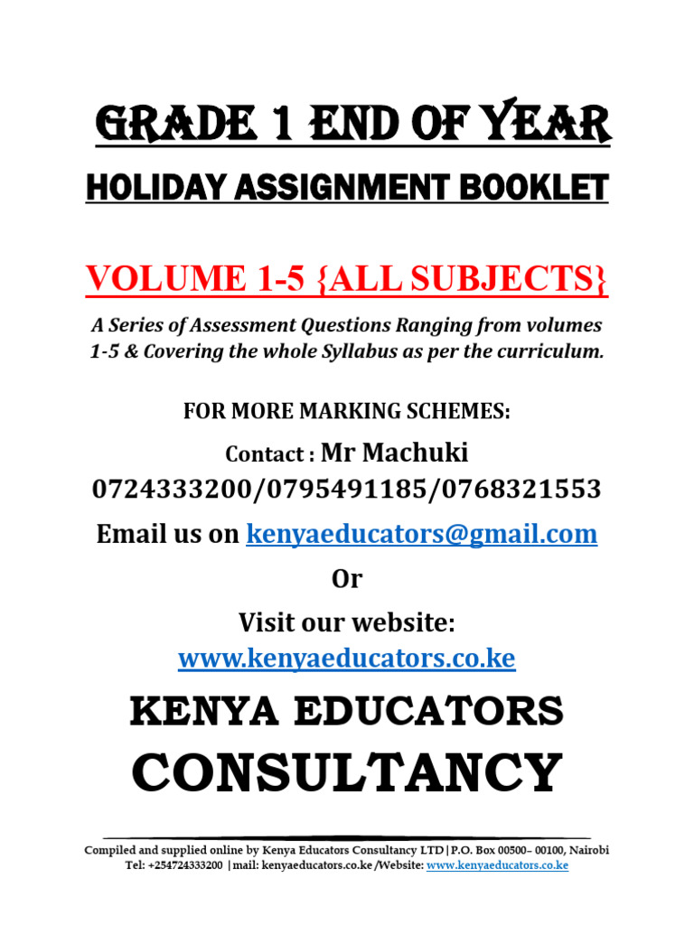 GRADE 1 ENDYEAR HOLIDAY ASSIGNMENT | PDF | Jesus