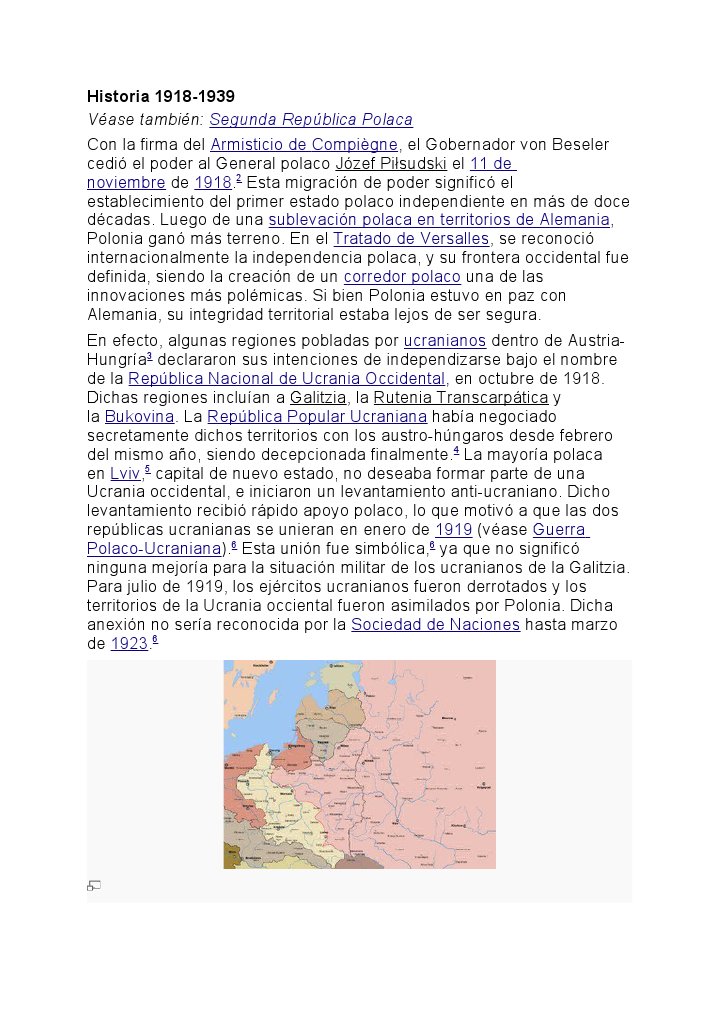 Historia Polaca 1918-1939 | PDF | Polonia | Ucrania