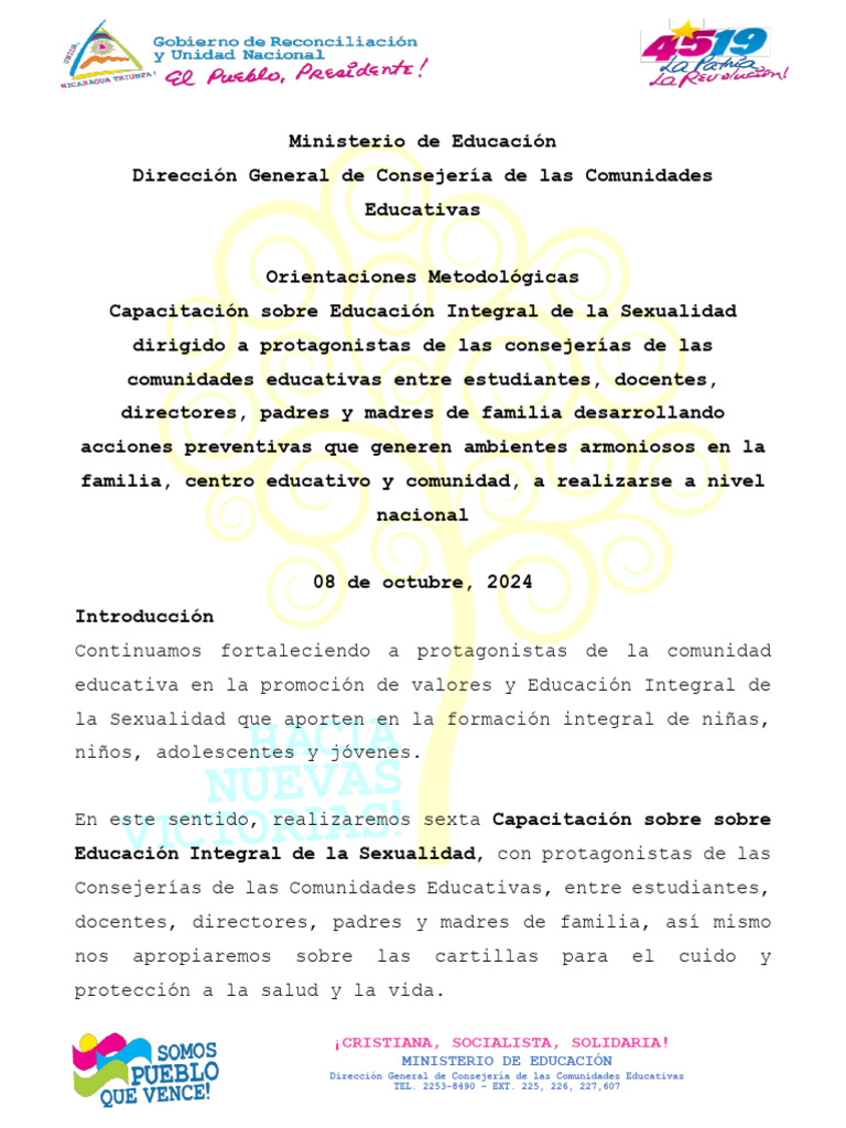 Orientaciones Metodológicas Capacitación Sobre EIS. | PDF