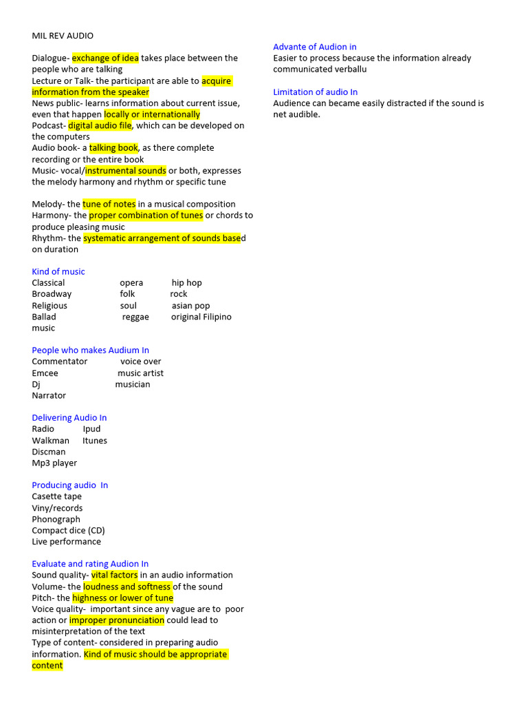 Mil Rev Audio | PDF | Foreign Language Studies | Art