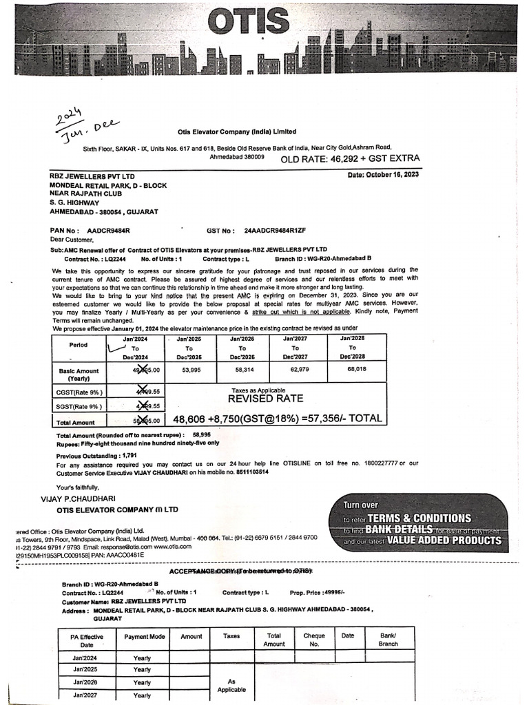 Lift AMC (20-02-2024) | PDF