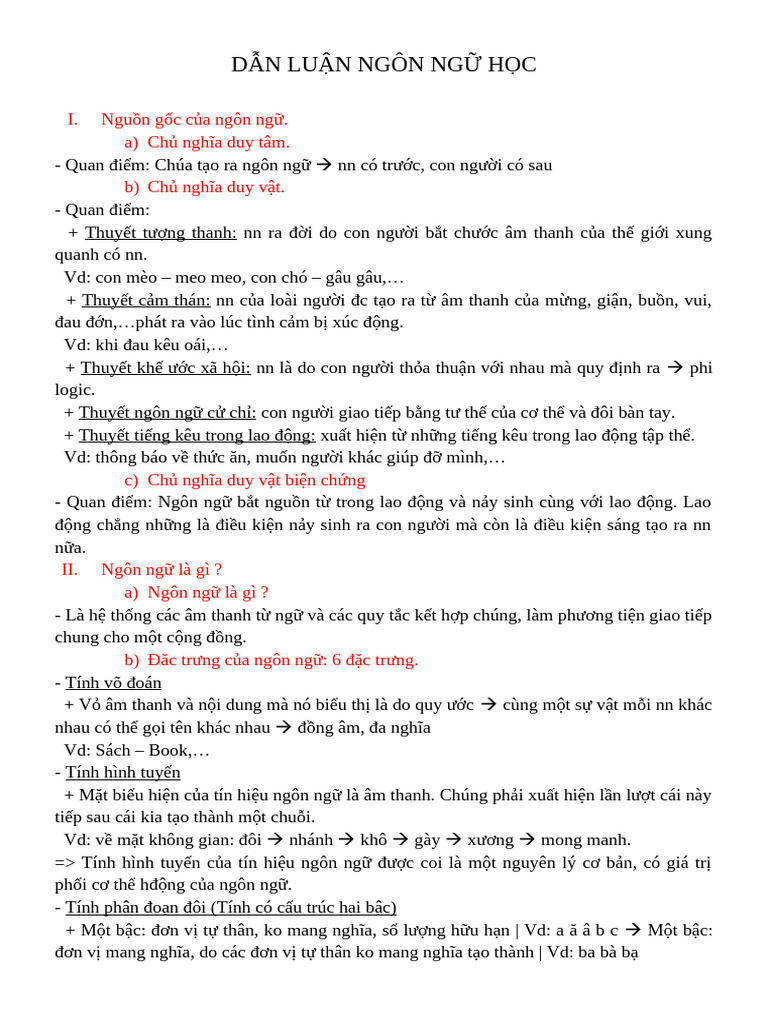 DẪN LUẬN NGÔN NGỮ HỌC STT 27 | PDF