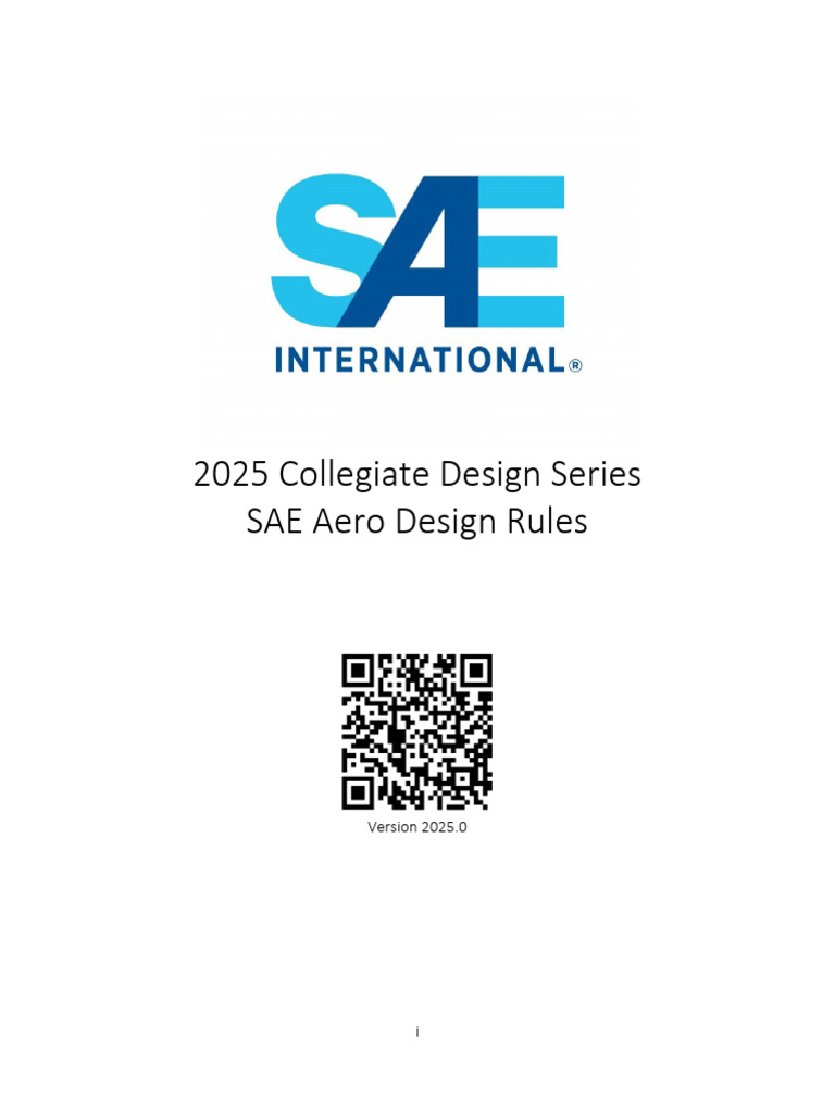 SAE Aero Design 2025 Competition Rules | PDF | Aircraft | Appeal
