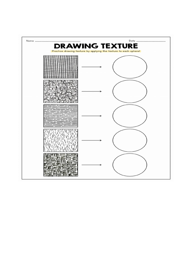 Drawing Texture Worksheet - 217495.jpg | PDF