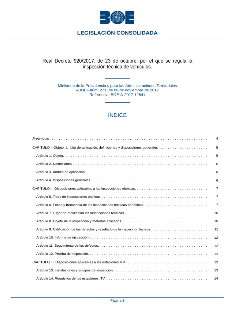 BOE A 2017 12841 Consolidado | PDF | Vehículos | Transporte