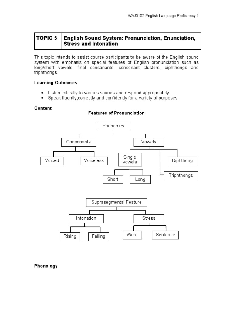 Topic 5 English Sound System | PDF | Vowel | Question