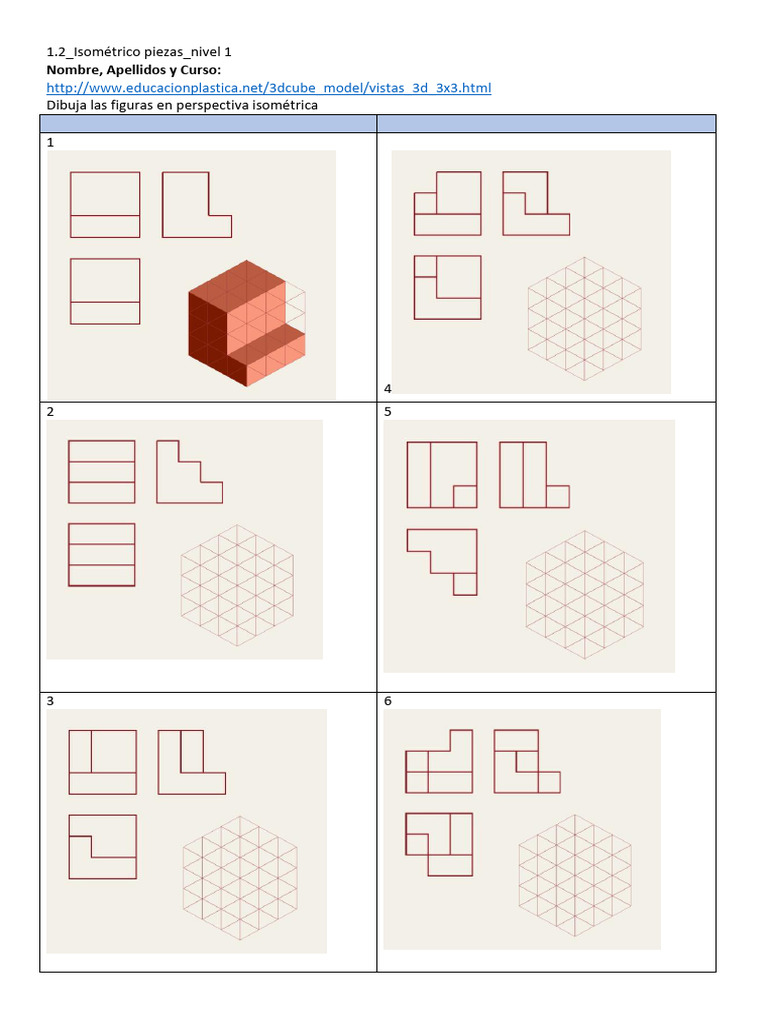 1a 12 Papel 3º-ISOMÉTRICA 1 | PDF