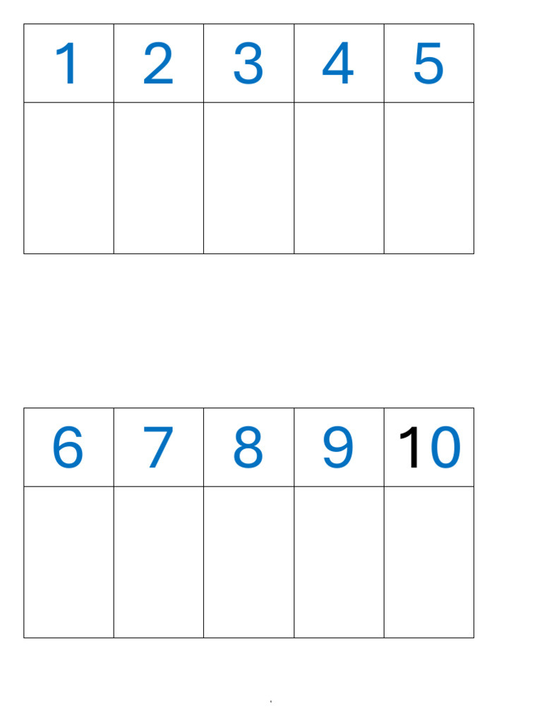 Frise Numérique À Compléter | PDF
