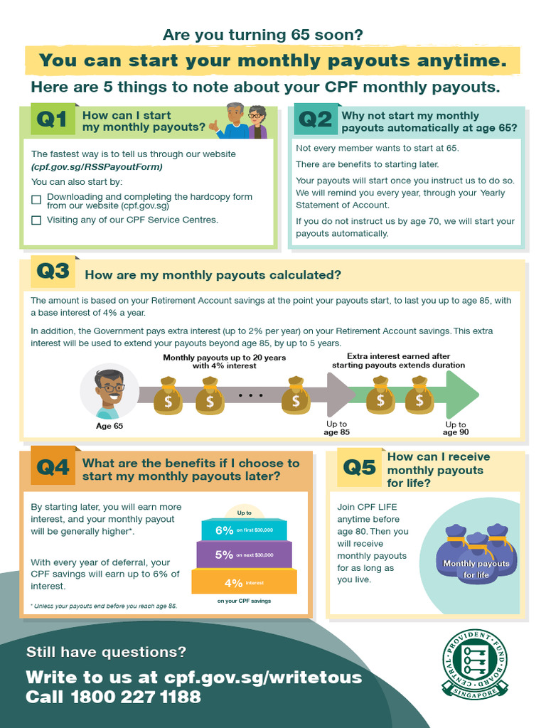 CPF Life Payout - Infographic | PDF | Business
